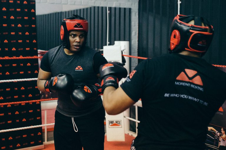 Boxing competition at Moreno Boxing Gym Clapham, London